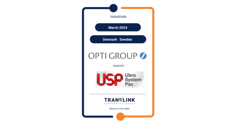 Ubro SystemPac A/S solgt til OptiGroup (Sverige) – Translink